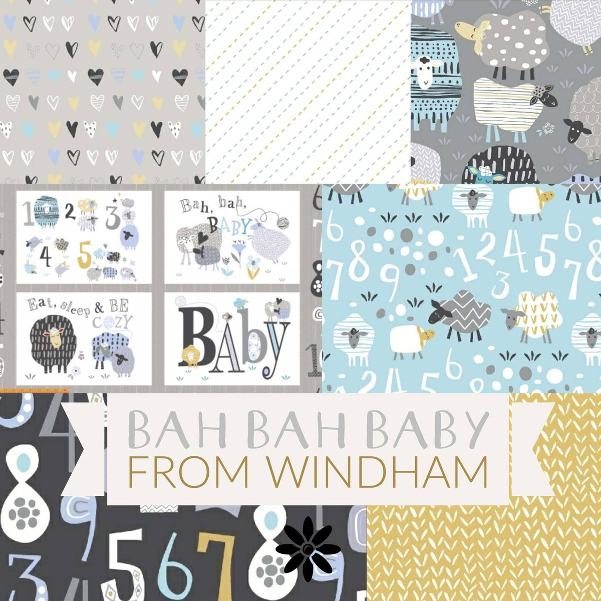 Bah Bah Baby designed by Jill McDonald – Three Wishes Patchwork Fabric